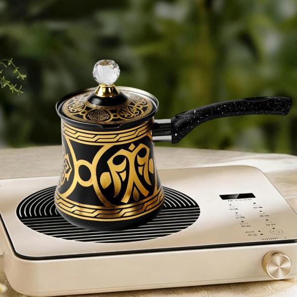 説明: [プレミアム素材]ステンレススチール製のこのトルココーヒーポットは.耐久性.防錆性.日常使用での長期性能を保証します. [多用途]トルココーヒーの抽出.ミルクの加熱.チョコレートやバターの溶解.お茶の準備など.さまざまなキッチン作業...