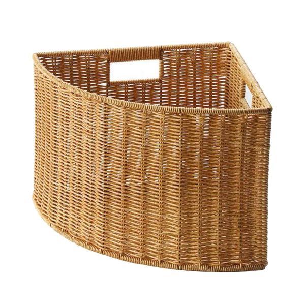 説明: [省スペース]扇形に独創的に設計され.使われていないコーナーにぴったりフィットするこの収納バスケットは.リビングルーム.玄関.バスルーム.クローゼットの無駄なスペースを.余分な床面積を占有することなく実用的な収納に変えます. [テー...