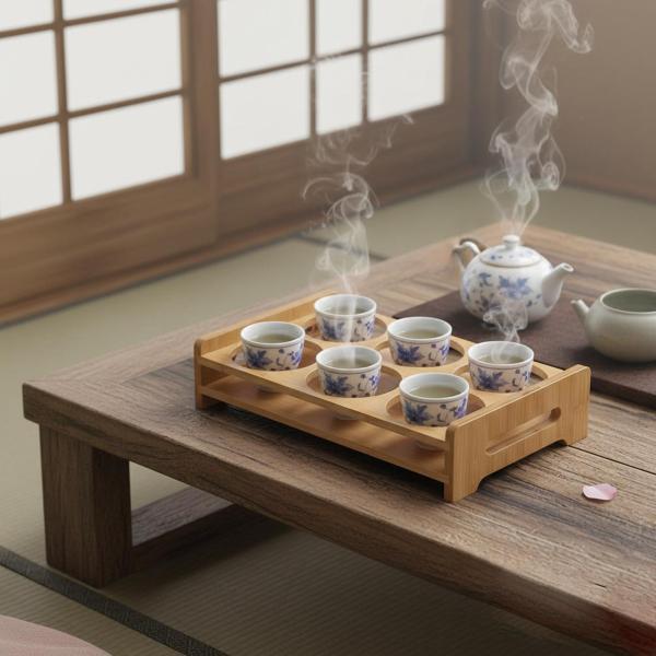 説明: [素材]: 竹素材を使用した丈夫な構造のメガネホルダー [ガラス製トレイホルダー]: カップを置くのに十分なスペースがあり.デスクをすっきりと整理整頓できます. [使いやすさ]: サービングトレイはしっかりと安定して置くことができ....