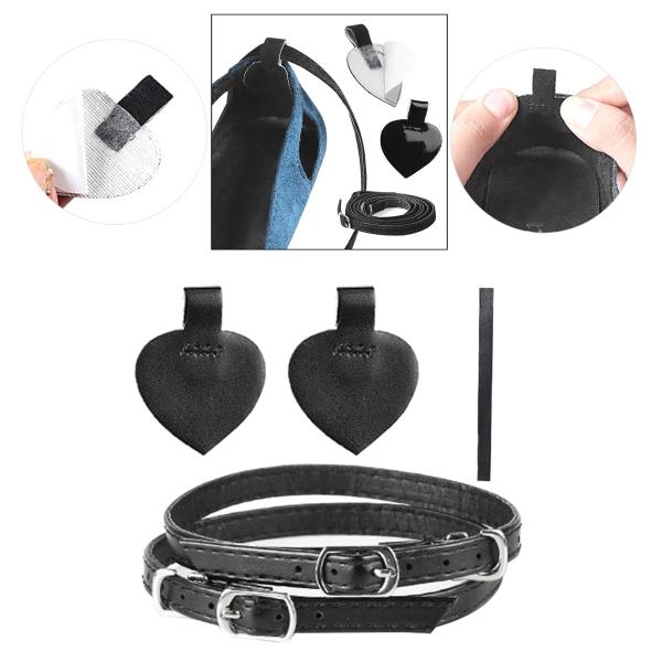 説明:高品質のPUレザー製で.耐久性と耐摩耗性があります.サイズ:長さ28.5cm(11.22 ").幅0.75cm(0.3").厚さ0.2cm(0.06 '').ワンサイズでほとんどの靴にフィットします.靴のサイズに合わせて自分で穴を開け...