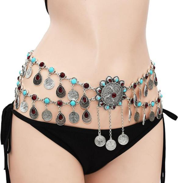 説明:素材:ラインストーンとアクリルビーズを使用した高品質の合金製で.滑らかで肌にやさしく.美しく目を引くデザイン:ボヘミアンサマービーチファッションジュエリーベリーチェーンウエスト用.ラインストーンとコインタッセル付き.このウエストチェー...