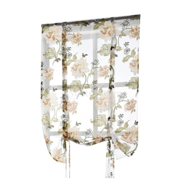 説明:花のデザインローマンの短い窓のカーテンは、家の美しさのシックなインテリアのための薄いボイル。 快適で柔らかい布、非脱臭、換気と透過性があり、簡単に清潔で設置できます。 タイシルクリボン、あなたはより多くの風景を見るために両側の高さを調...