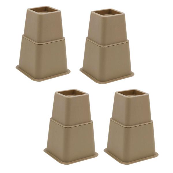 説明:ヘビーデューティマルチハイトベッドライザーベッドリフト -  8インチ.5インチまたは3インチの高さに調整可能 8個セット.4個入り小ベッド用リフター.4個セットあなたは3インチの高さを得るために小さな1ベッドレッグを適用するか.また...