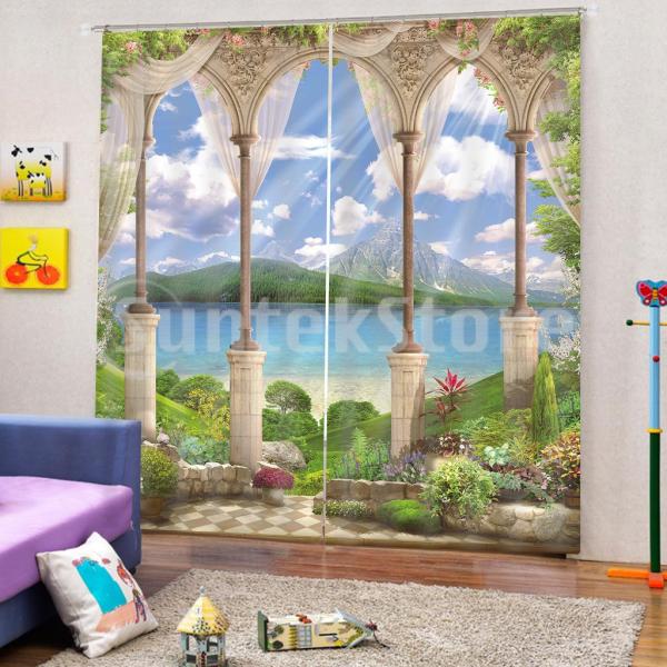 説明:高品質ポリエステル製、耐水性、防カビ性。  3Dデジタル印刷、家の装飾のためのスーツ。 窓カーテン、バスカーテン、またはドアカーテンとして使用できます。  70-90％家庭用エレガントカーテンの遮光カーテン。 お手入れが簡単、洗濯機ま...