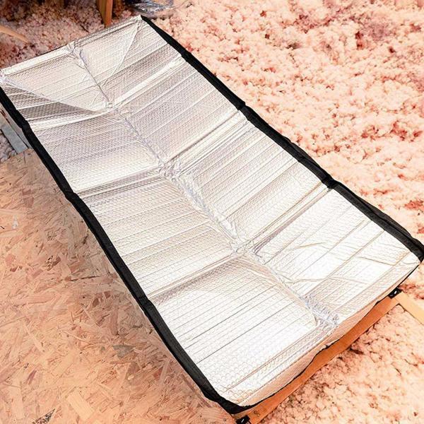 説明:屋根裏カバー:アルミニウム素材で作られた屋根裏カバーで.断熱性と耐久性があります.寸法:LxWxH:137.16cmx63.5cmx27.94cm.この断熱材は.屋根裏部屋のドアの入り口全体を覆っています.:は滑らかで.屋根裏部屋への...