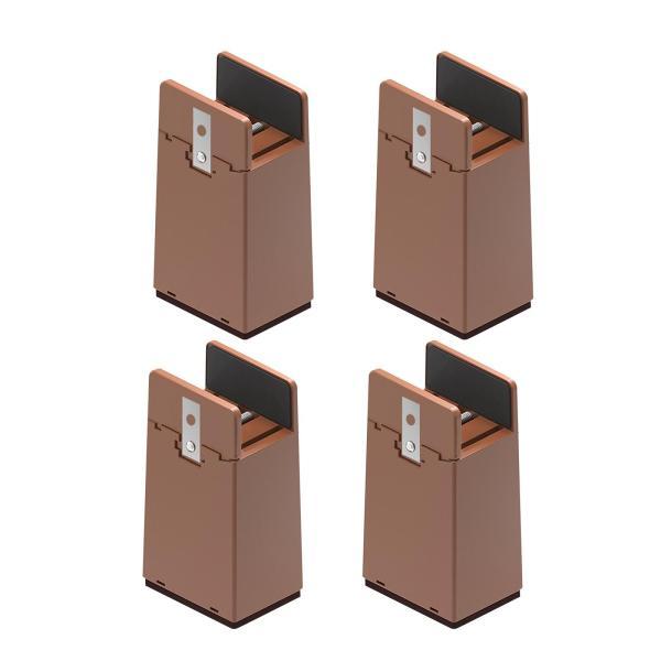 説明:高品質のステンレススチールと合金素材で作られており.耐久性があります.高さは 5 - 10 cm 上げることができます.ねじクランプを使用して固定を調整します.ラップされた家具の脚は落ちにくいです.仕様:ブラウン: 2.2-4.2cm...