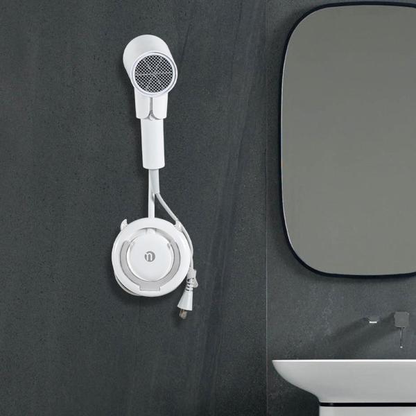 説明:[ハンズフリー]: この壁掛けヘアドライヤーホルダーを使用すると.ヘアドライヤーを常に手に持たずに髪を乾かすことができ.腕の疲労を防ぎ.両手が解放されてエレガントなヘアスタイルになります.[調節可能]: ホルダーのロッドは曲げることが...