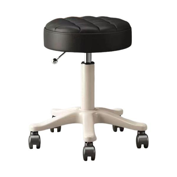 説明:[製品]: フットレスト付きPUレザーラウンドローリングスツールスイベル高さ調整スパ製図サロンワークマッサージスツールタスクチェア[防水性と快適性]:PUレザーの表面.防水性.お手入れやお手入れが簡単.クッションの厚さ4.5cm.より...