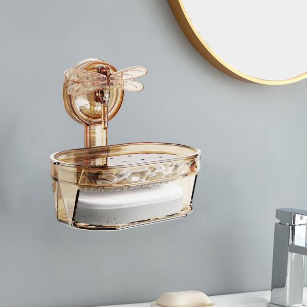 説明:[高品質素材]: ソープディッシュは高品質のプラスチック製で.吸盤デザインで簡単に取り付けられます.丸いエッジは滑らかでバリがなく.快適な使用感を保証します.[デザイン]: 半透明のソープボックスはシンクに高級感を加え.トンボの形をし...