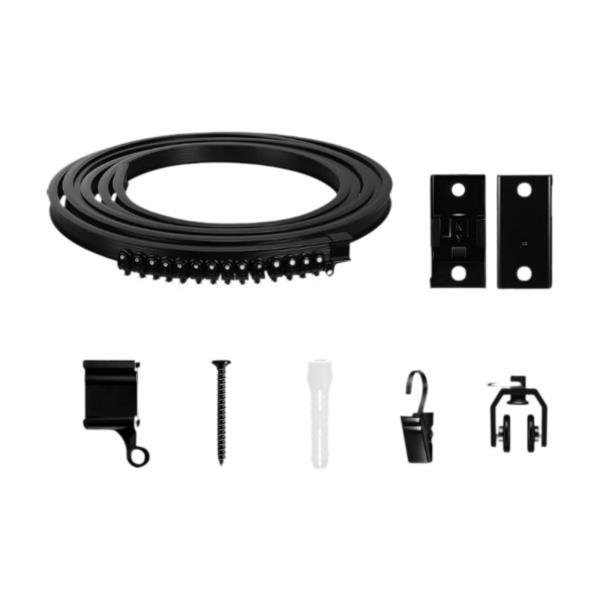 説明:[フレキシブル]:取り付けが簡単なフレキシブルカーテンレールです.湾曲した窓や部屋など.どこにでも調整でき.必要な場所に設置できます.プライバシーを確保するためにどこにでも設置できます.ブラケットは天井ベースに固定する必要があります....