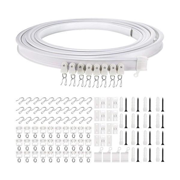 説明:[カーテントラック]: 高品質のPP素材で作られたカーテントラックは.しっかりとした構造で.強い支持力があり.頑丈です. [特徴]: 天井カーテンレールシステムは.厚手のカーテンレールローラーを採用しており.カーテンがレール上でスムー...