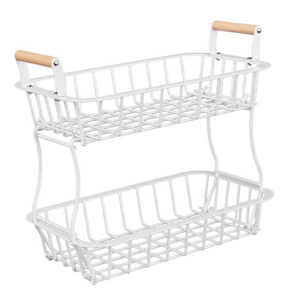 説明:[スタイリッシュなデザイン]: 2段フルーツバスケットはスタイリッシュな外観を持ち.カウンタートップを飾ることができ.キッチンやリビングルームにスタイリッシュな雰囲気を加え.モダンな家の装飾に適しています[丈夫な素材]: カウンタート...