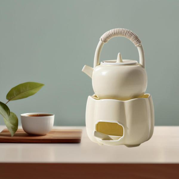 説明:[エレガントなデザイン]:暖かいセット付きのこのティーポットは.美しく作られたセラミックデザインを特徴としています.ティータイムの儀式に洗練された儀式を追加するのに最適ですより長い期間暖かく.ゆったりとした午後のお茶や友人や家族との集...