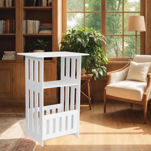 説明:[多用途でモダン]: このコンパクトなサイドテーブルは.リビングルーム.寝室.ベッドサイドに最適です.ミニマルでモダンなデザインで.ご自宅のインテリアに優雅さを添えます. [省スペース]: 収納付きドリンクテーブルはスペース効率を考慮...