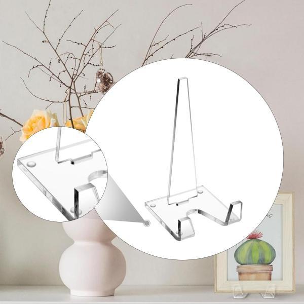 説明:[多用途ディスプレイスタンド]: 本.アート作品.フォトフレーム.CD.飾り板.アルバム.メニュー.ポストカード.アートボード.装飾プレートなどを展示するのに最適なこのアクリルディスプレイスタンドは.アイテムのプレゼンテーションを強化...