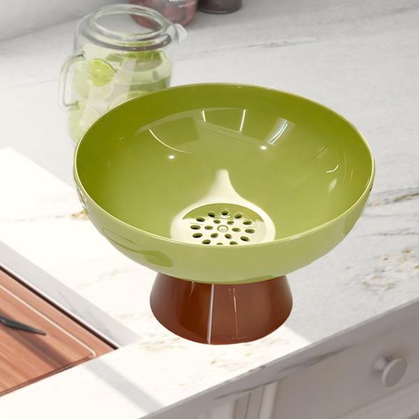 説明:[実用的な排水設計]: この革新的な排水機能付きフルーツボウルは.戦略的に配置された穴が特徴で.余分な水を排出し.フルーツを長期間ドライで新鮮に保ちます. [お手入れ簡単]: 滑らかな表面と高さのあるベースを備えたこの実用的な丸型フル...