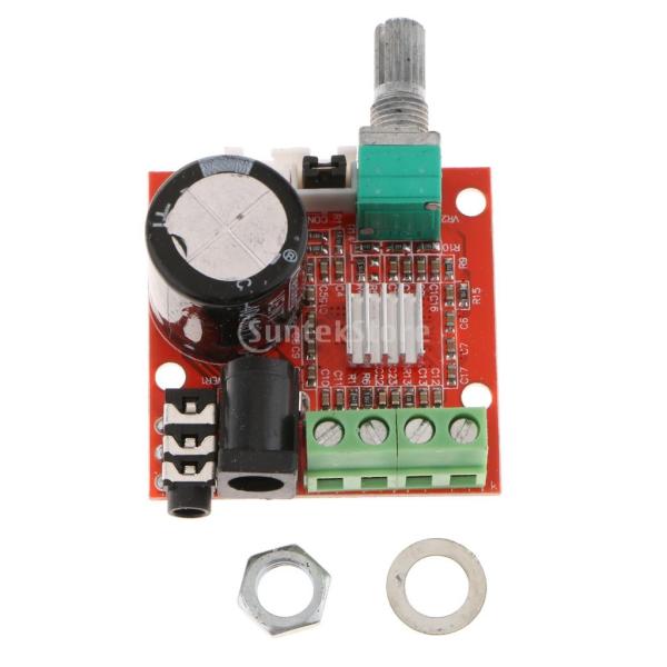 説明:クラスDパワーアンプチップPAM8610 過熱および過電流保護機能を備えています動作電圧：DC 8V〜12V 定格出力：10W + 10W スピーカー駆動可能：10W-15W、4-8オーム内蔵パワーインパクトサウンドキャンセル回路、パ...