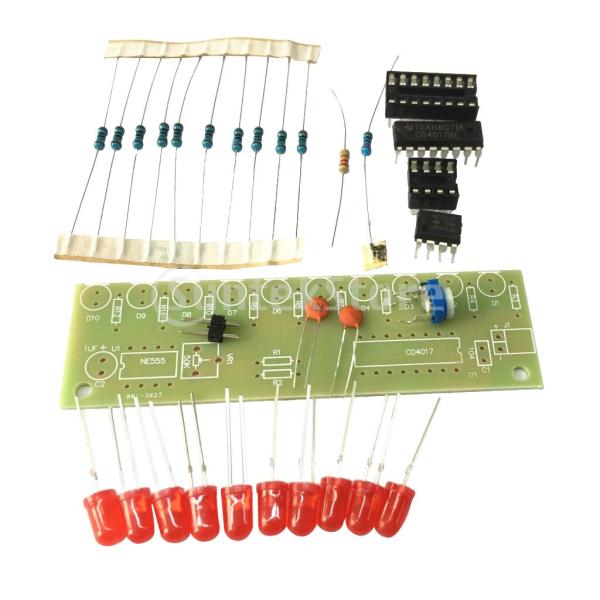 説明:電源電圧:3~5Vこのキットは.主にクロック発生回路と10進カウンタ回路で構成されています.CoreとしてのNE555を持つ自励マルチバイブレータ充電時間は.0.695(R2 + R1 + VR1)C2.放電時間は0.695(VR1 ...