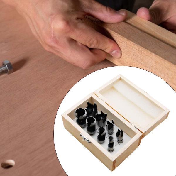 説明:パッケージに含まれるもの:8ピースプラグカッターセットざぐり穴に最適なプラグになります.このセットには.4つの標準プラグカッターと4つの4歯面取りカッターが含まれています.面取りカッター:面取りカッターは.皿穴を埋めるためにテーパープ...