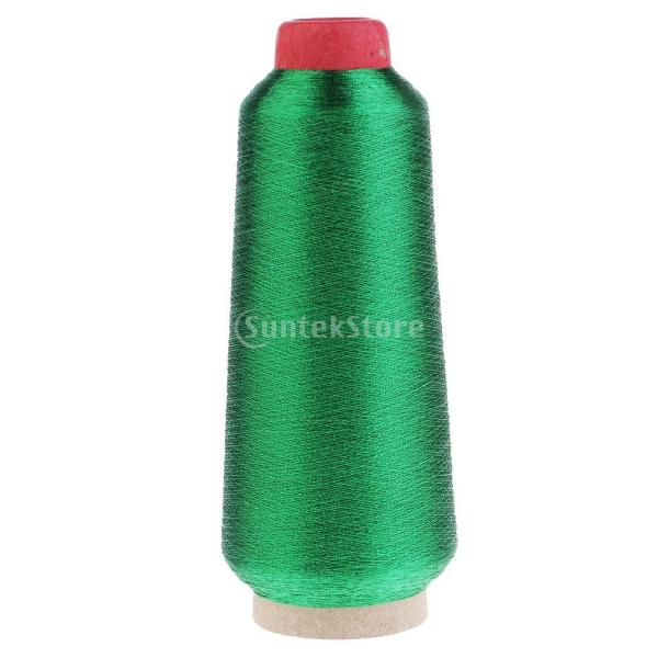 説明:強力なコンピュータクロスステッチ刺繍糸メタリック糸編み線刺繍フロスDIY Needlepointは、すべての目的の工芸品を供給していますこのメタリック糸コーンは、手縫いと刺繍機の両方に使用できます。縫製、機械ボビン＆糸刺繍、DIY人形...