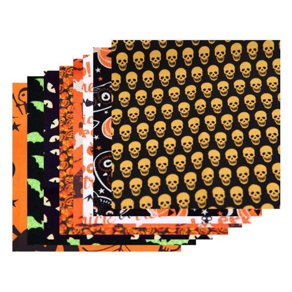 説明:25x25cmハロウィンスタイルの混合パターンは100%コットン生地を印刷し.ハロウィンアクティビティでのさまざまな装飾ニーズに対応鮮やかな外観:このハロウィーンプリント生地は.カボチャ.葉.幽霊.城.コウモリ.猫などのハロウィーンの...