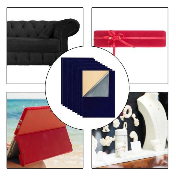 説明:ベルベット粘着シートは.ボックス.フレームの裏打ち.家具の包装.さまざまな形やスタイルの工芸品の作成に使用できます.サイズ:30x20cm;自由にカットでき.ドレスアップキャビネット.サイドボード.キッチン.本棚.ジュエリーディスプレ...