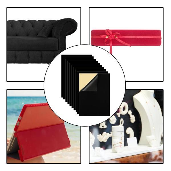 説明:ベルベット粘着シートは.ボックス.フレームの裏打ち.家具の包装.さまざまな形やスタイルの工芸品の作成に使用できます.サイズ:30x20cm;自由にカットでき.ドレスアップキャビネット.サイドボード.キッチン.本棚.ジュエリーディスプレ...