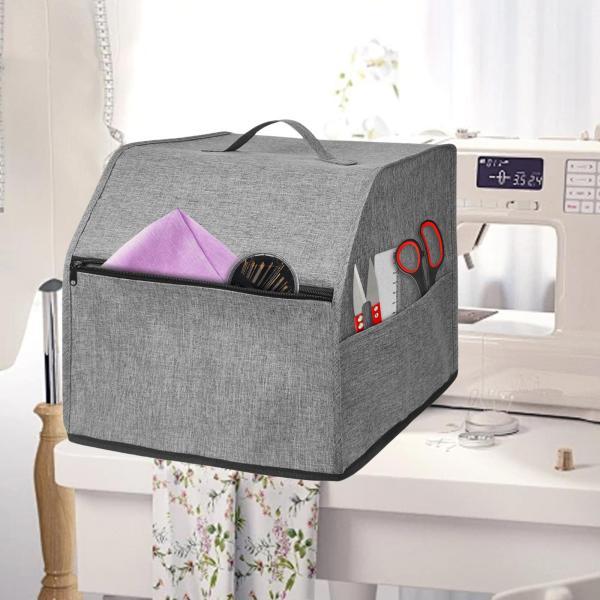 説明:[十分な収納ポケット]: このミシンカバーにはサイドポケットとフロントのジッパー付きポケットが付いており.はさみ.糸巻きなどの裁縫道具のアクセサリーを収納するのに最適で.道具を整理して手の届きやすい場所に置いておけます. [便利なデザ...