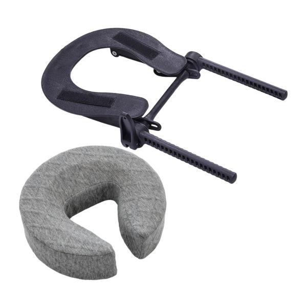 説明: [快適]: マッサージテーブルフェイスダウンピローは.布.スポンジ.プラスチックで作られており.長時間使用しても頭や顔をサポートします. [多用途]: 家庭.美容院.マッサージセッションに最適なこのU字型のフェイスクレードルは.快適...