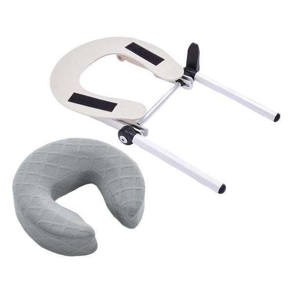 説明: [快適]: マッサージテーブルフェイスダウンピローは.布地.スポンジ.アルミ合金ブラケットで作られており.長時間使用しても頭や顔を支えます. [多用途]: 家庭.美容院.マッサージセッションに最適なこのU字型のフェイスクレードルは....