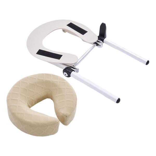 説明: [快適]: マッサージテーブルフェイスダウンピローは.布地.スポンジ.アルミ合金ブラケットで作られており.長時間使用しても頭や顔を支えます. [多用途]: 家庭.美容院.マッサージセッションに最適なこのU字型のフェイスクレードルは....