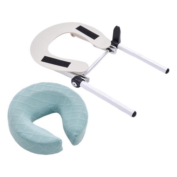 説明: [快適]: マッサージテーブルフェイスダウンピローは.布地.スポンジ.アルミ合金ブラケットで作られており.長時間使用しても頭や顔を支えます. [多用途]: 家庭.美容院.マッサージセッションに最適なこのU字型のフェイスクレードルは....