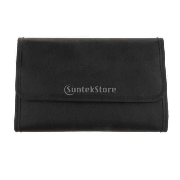 説明: 25ミリメートル -  98ミリメートル12角形フィルタホルダーカメラレンズフィルターストレージバッグ. 大容量:UV.CPL.徐々に変化するシリーズの円形と正方形のフィルターレンズ25ミリメートル -  98ミリメートルのための1...