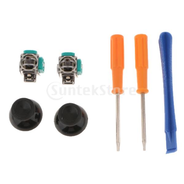 説明:2パックアナログスティックジョイスティック+ T6T8ドライバー/バールコンボセット付き2パックサムスティック.Microsoft XboxOneコントローラーと互換性があります.アナログスティック-損傷した.または機能していない3D...