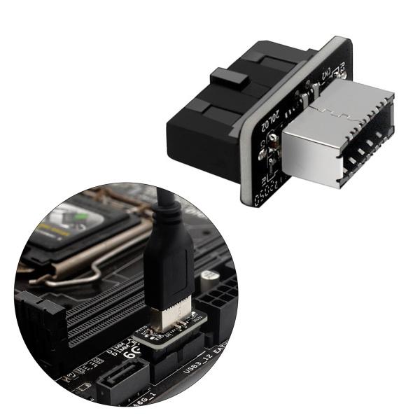 説明:USB 3.0(3.1 Gen 2)フロント19PINから3.1Type-CフロントパネルヘッダーType-Eアダプターコンピューターメインボード用20から19ピン拡張カードUSB 3.0 / 3.119ピンヘッダーを備えたすべてのマ...
