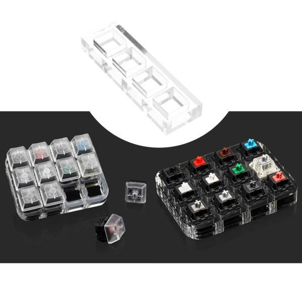 説明:アクリルスイッチテスターベース高品質のスペアパーツプロフェッショナルアクセサリースイッチとキーキャップを追加すると.スイッチテスターはより正確なテスト環境とより正確な感触を提供します.テスターベースのみで.他のものは含まれません.パッ...