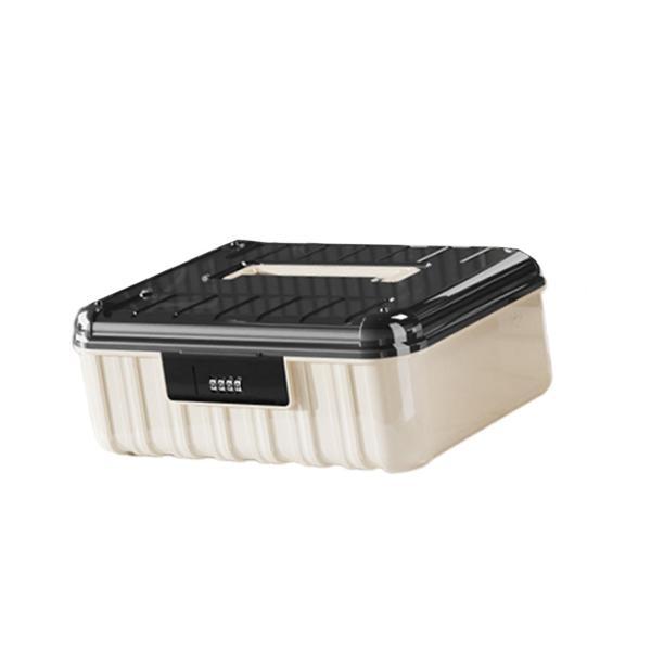 説明: [保管の便利さ]: この収納ボックスにはコンビネーションロックが付いており.保管時のセキュリティが強化され.鍵を持ち歩く必要がありません.(元の組み合わせは0000です) [多目的]: 当社の収納コンテナビンは.散らかったアイテムを...