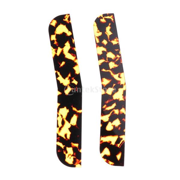 説明: 100％真新しく高品質 2個のErhuコーナーピース、Erhu  Protectors  Erhu DIY部品は、接着するために接着剤を使用して材質：セルロイド L×W：約。 94×15mm / 3.7×0.59インチパッケージに含...