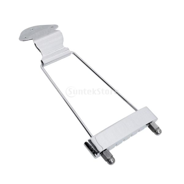 説明: Archtop Jazz Guitar Replacement用の6ストリングギターテールピースブリッジ。 高品質で新しいもの。 非常によく固体金属材料で作られた、めっきされた色、打刻されていない。 あなたの壊れた、汚れたものや古い...