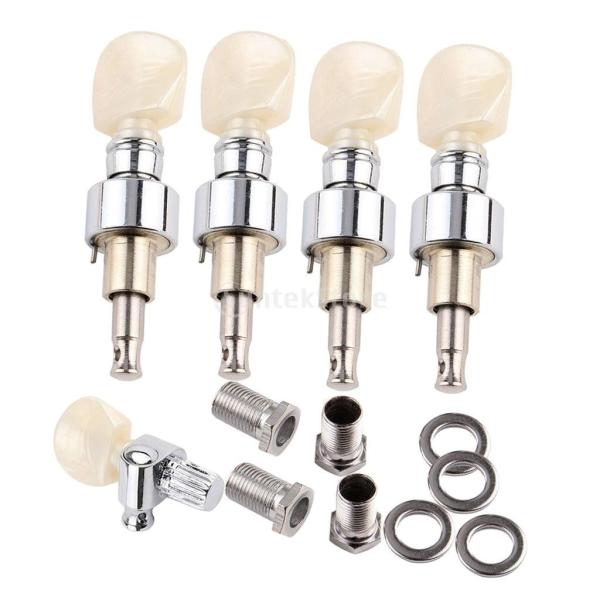 説明: 5バンジョーチューニングペグチューナースクエアボタンマシンヘッドのセットブシュとスペーサ付き頑丈な内歯車と標準サイズ 5弦バンジョー楽器付属品に適しています材質：亜鉛合金サイズチャート:約6.5x2.3x1.7cm / 2.56x0...