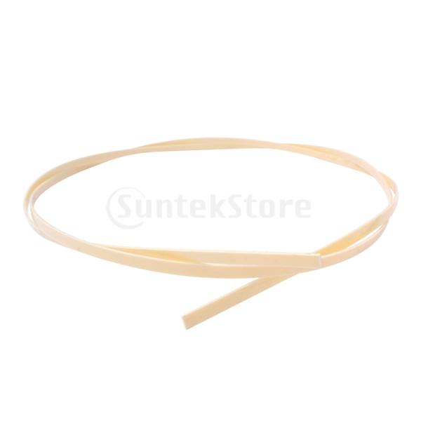 説明: 1ピースバインディングパーフリングインレイストリップ用ギター。 絶妙なストリップ、手工芸品の製造工程。 エッジプロテクション、ギターの弦楽器DIYに最適。 ギター、ウクレレ、マンドリン、バンジョー、シガーボックスのギターの修理や製作...