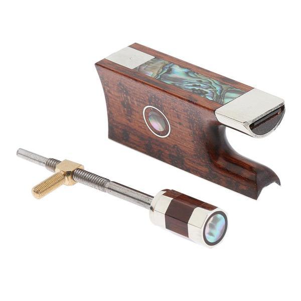 説明:4/4 3/4サイズバイオリン用ネジ付きバイオリン弓カエル。  4/4 3/4バイオリンフィドル用に設計されています。 真新しくて高品質。 スネークウッドとニッケルシルバー製。 あなたの古くて、汚れているか、傷つけられている弓カエルの...