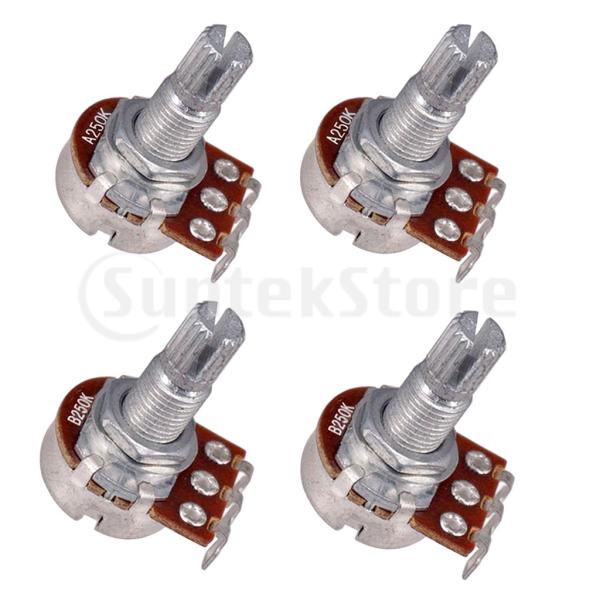 説明:ロングローレットシャフトと分割シャフト.フルサイズ音量とトーンコントロールの交換とアップグレードに最適 A25K /B25KΩミニコントロールポット粗いローレットシャフトはほとんどのコントロールノブにフィット 18mmポテンショメータ...