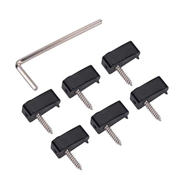 説明:高品質の3/4/5/6/7/8弦電動ヘッドレスベースストリングナット.弦をしっかりロックします. 亜鉛合金製で.防食性と耐久性があります. 取り付けが簡単な.1本のレンチと6本の取り付けネジが付属しています. ヘッドレスエレキギターの...