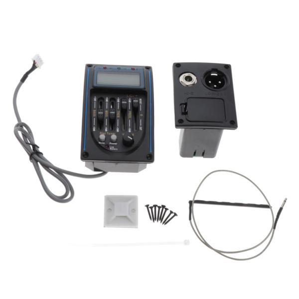 説明:LCDディスプレイ.読みやすい.プロのギターとベースチューナー自動および手動チューニングモード.ボリューム.ベース.ミッド.トレブ.プレコントロールノブ付きの4バンド.コンプリートキットは素晴らしい音色とピックアップ範囲を提供します....