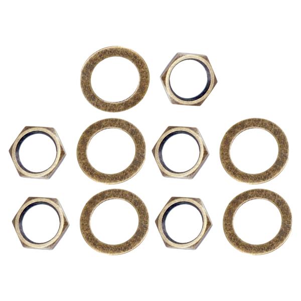説明:セット3/8エレキギタージャックプラグナットワッシャーガスケット10個.エレクトリックギターソケットジャックナットセット.摩耗した部品を交換してください.エレクトリックギターやベースソケットに適しています.高品質の金属素材で作られてお...