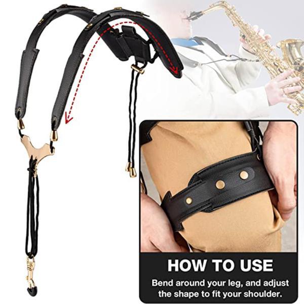 説明:[快適なフィット感] ダブル ショルダー サックス ストラップは.肩と胸のカーブに完全に沿うように設計されており.重量が均等に分散されます.[丈夫な革] サックス ネックストラップ サックス ハーネス ショルダー パッド入りネックスリ...