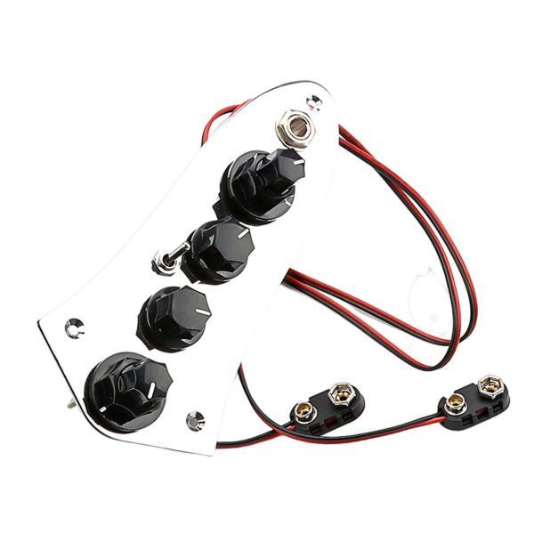 説明:[高品質]: Jazzes Base コントロールプレートは高品質の金属素材で作られており.耐久性があります.[完璧なデザイン]: 4つの黒いPPノブが付いたクロムメタルコントロールプレート.[特徴]: 軽量.ヴィンテージ編組布プッシ...