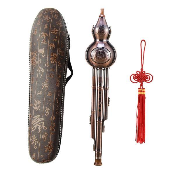 説明:[楽器]中国の伝統楽器手作りフルート.初心者に非常に適しています.[絶妙な職人技]手作りのウリ科フルート.細かい細工と素晴らしい質感.エレガントな外観.[中国のフルシ]ケースと中国結びが付属します.長さ: 約. 42cm/16.54イ...