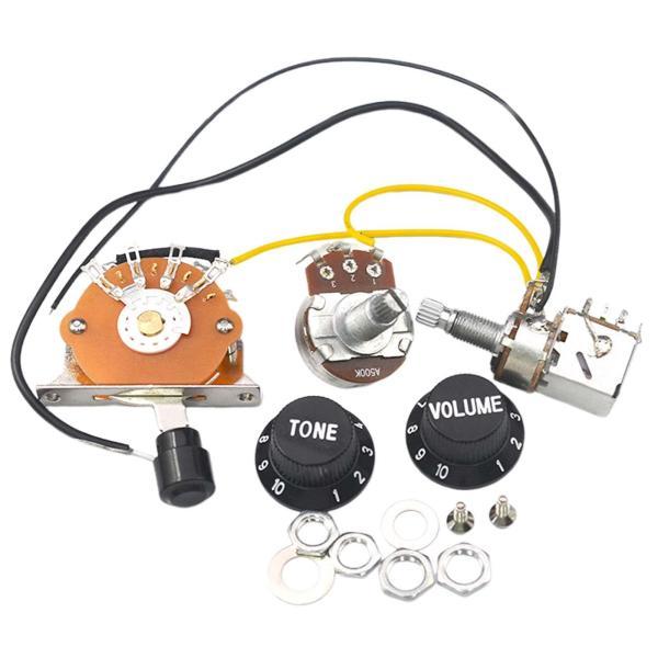 説明: この製品は.1ボリューム.1トーン.5段階メカニカルスイッチ500Kを備えたギターサーキットアセンブリアップグレードシングルサーキットです.強力かつシンプルなピックアップ切り替え機能を提供することで.ギターのパフォーマンスを向上させ...